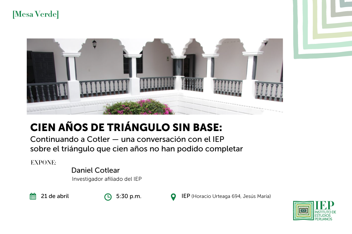 Cien años de Triángulo sin Base. Continuando a Cotler – una ...